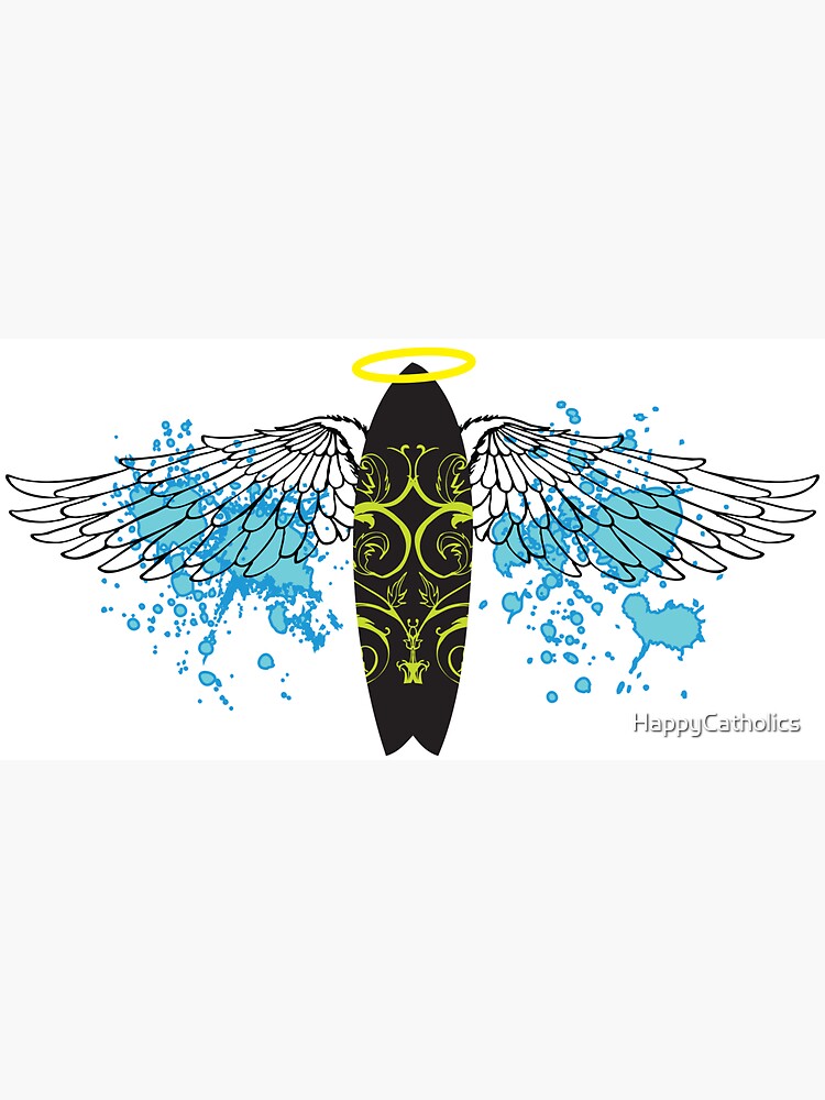 "Surf Angel: Tribe" Poster by HappyCatholics | Redbubble