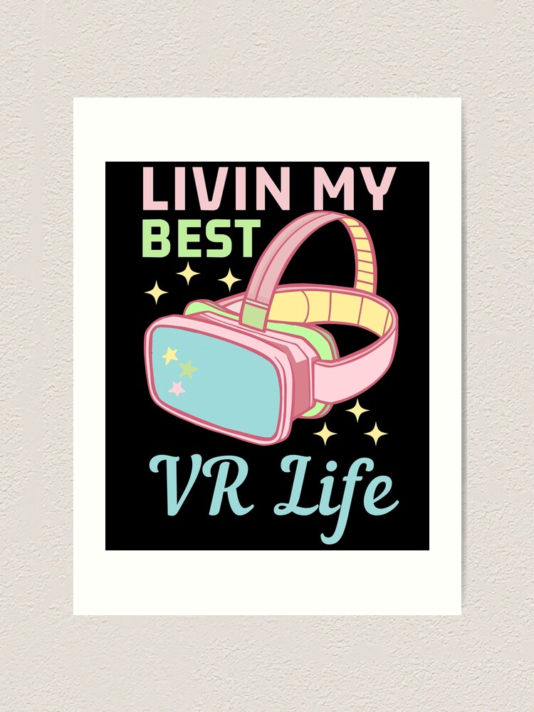 "Best VR Life Cute Girl VR Streamer Colorful Virtual Reality Headset ...