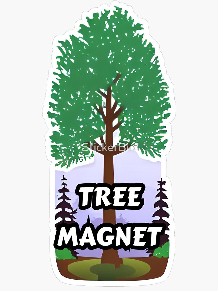 "Disc Golf Tree Magnet Sticker Design" Sticker for Sale by StickerBird ...
