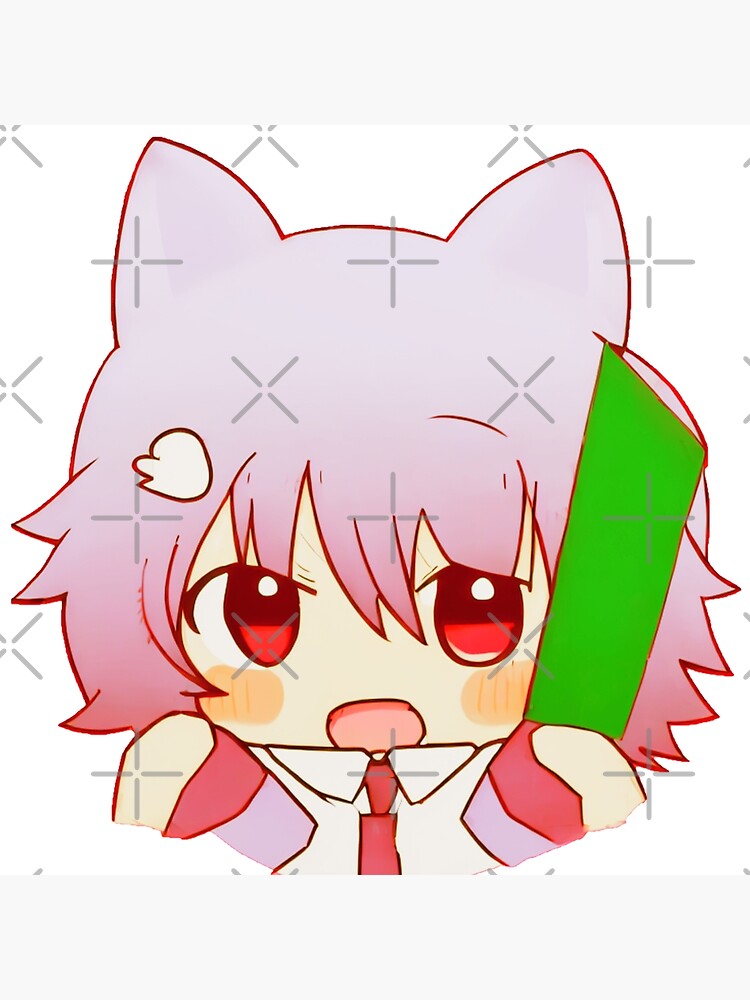 Póster «Linda chica de anime chibi simple con cabello morado» de ...