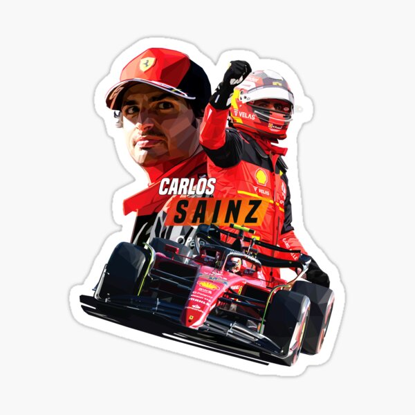 "Racing Sainz" Sticker for Sale by pxlG | Redbubble