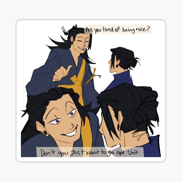 "geto meme" Sticker for Sale by Ryanscribbles | Redbubble