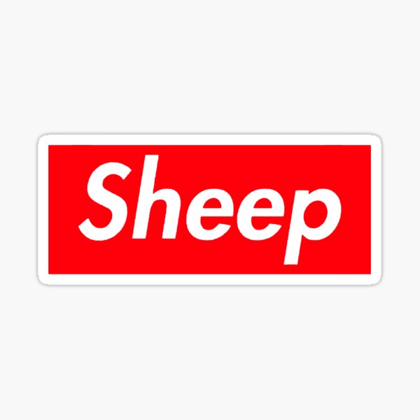 Supreme Sheep Stickers | Redbubble