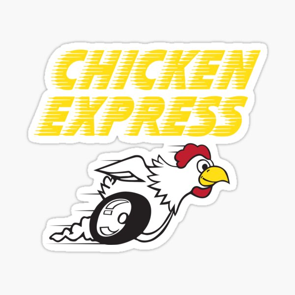 "Chicken Express" Sticker for Sale by dlicious-designs | Redbubble