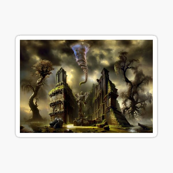"Altar of Decay" Sticker for Sale by KinglnYellow | Redbubble