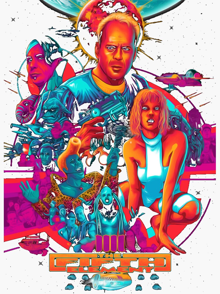 "THE FIFTH ELEMENT (1997)" Sticker for Sale by moratujle | Redbubble