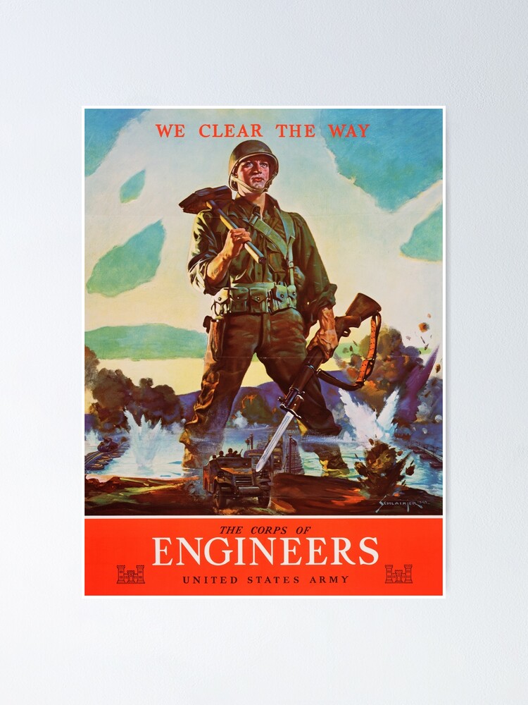 "Engineers Clear the Way!" Poster for Sale by Luke Mckinstry | Redbubble
