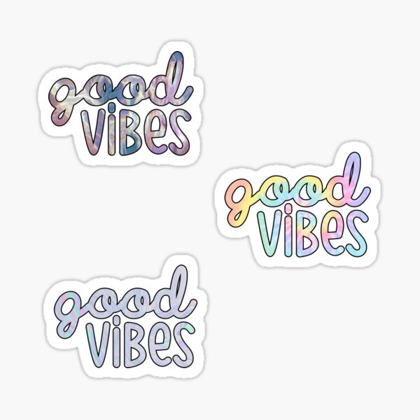 "Good Vibes 3 Pack" Sticker for Sale by divinefemme | Redbubble