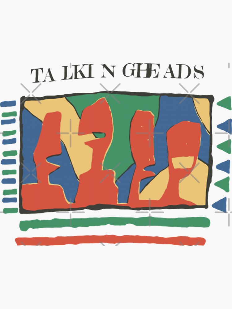 "talking heads fan art" Sticker for Sale by SitoulaGokul | Redbubble