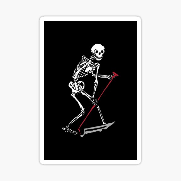 "Schemaposse Skeleton" Sticker for Sale by Somened | Redbubble