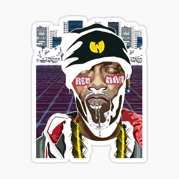 "REDMAN RAPPER" Sticker for Sale by nupnamo | Redbubble