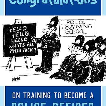 "Congratulations on Becoming a Police Officer" Sticker for Sale by ...