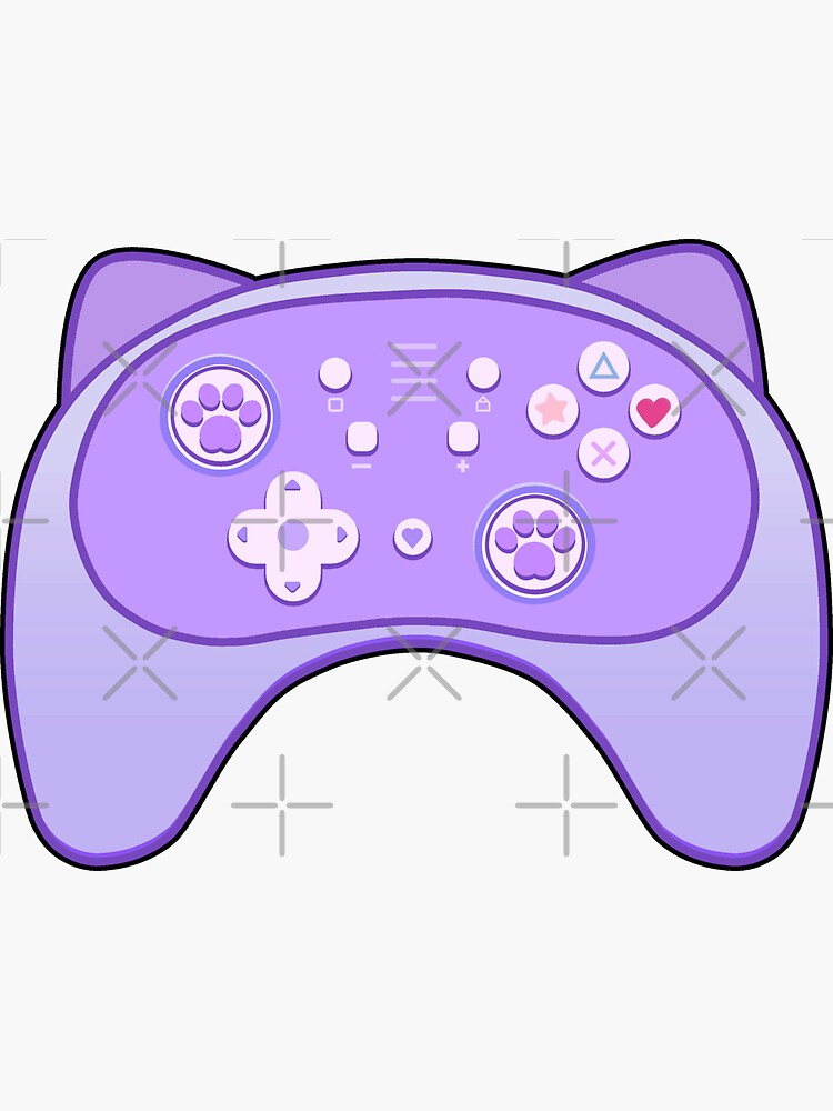"Purple Controller" Sticker for Sale by leoleon | Redbubble