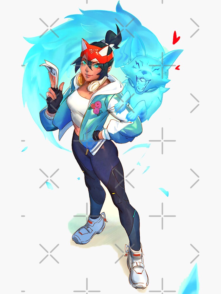 "Kiriko Kawaii Funny Sticker" Sticker for Sale by sonroses | Redbubble