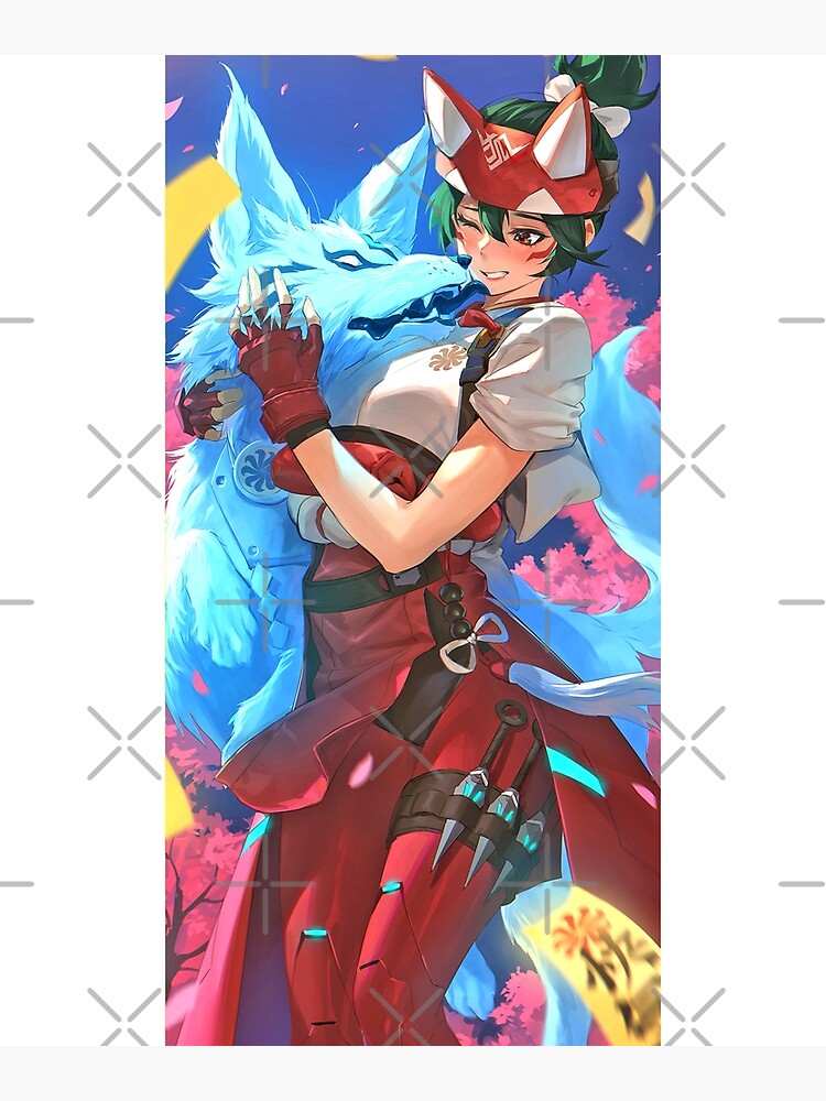 "Kiriko Kawaii Funny Sticker" Poster for Sale by sonroses | Redbubble