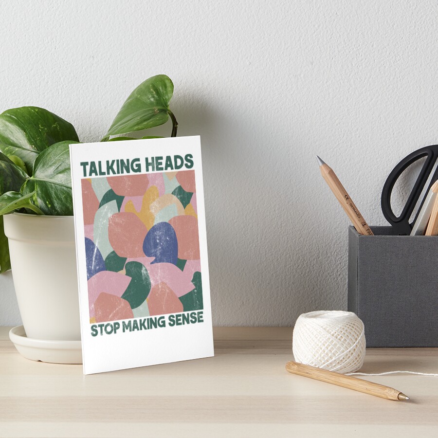 "Talking Heads Original Retro Fan Art" Art Board Print for Sale by ...