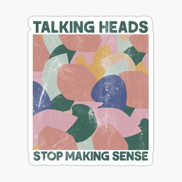 "Talking Heads Original Retro Fan Art" Sticker for Sale by SitoulaGokul ...