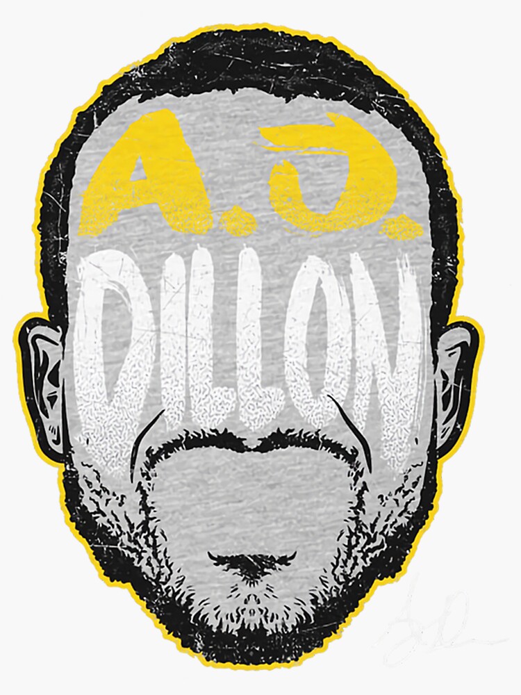 "aj dillon player silhouette" Sticker for Sale by bubblegom11 | Redbubble