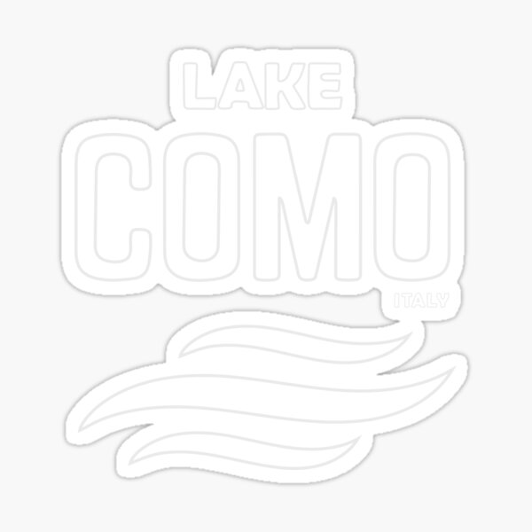 "Lake Como" Sticker for Sale by kotica | Redbubble