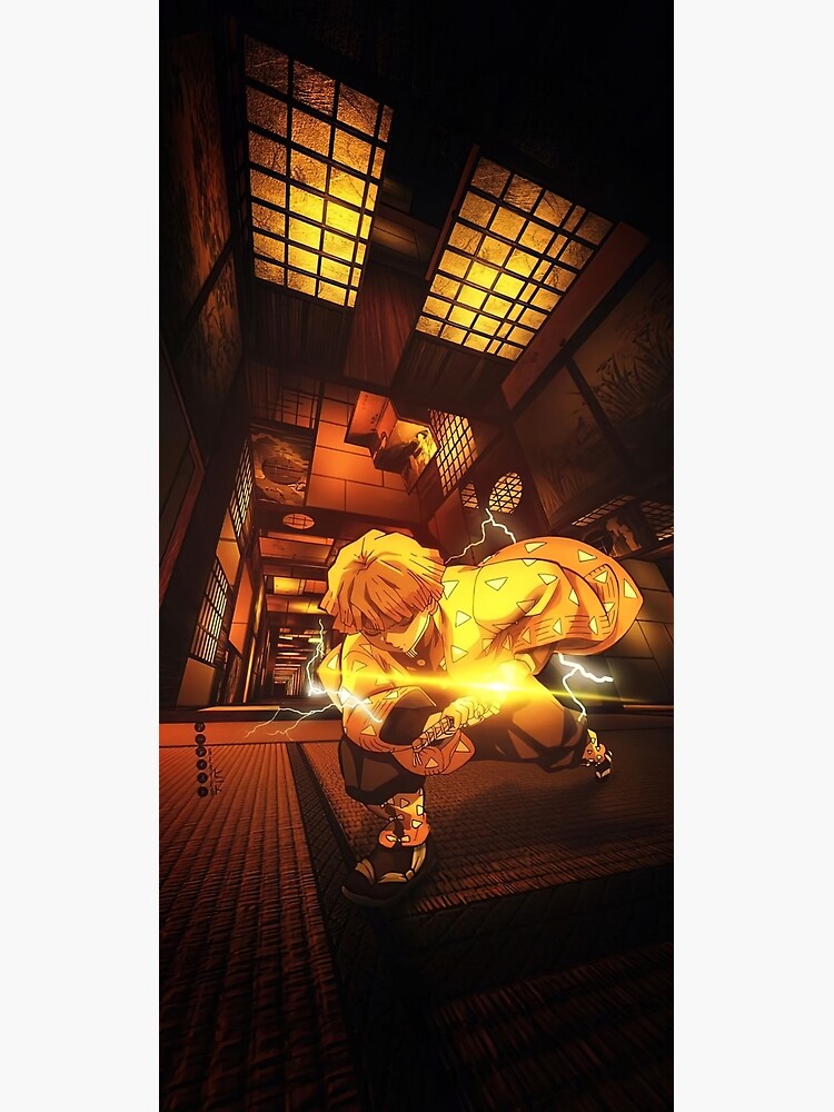 Lámina fotográfica «Prepárate para Slice You Zenitsu Agatsuma Kimetsu ...