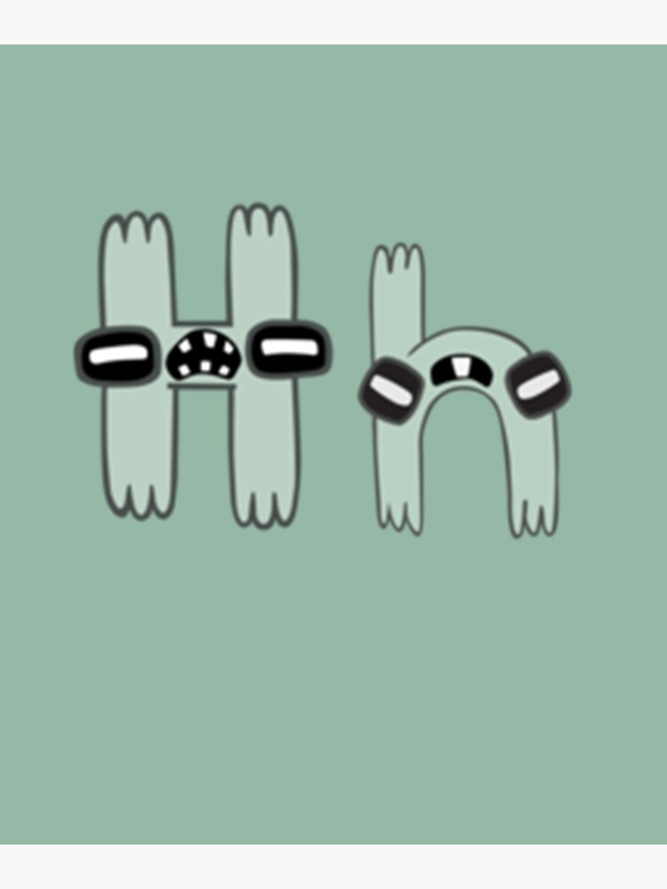 "Alphabet Lore letter h" Poster for Sale by U-name | Redbubble