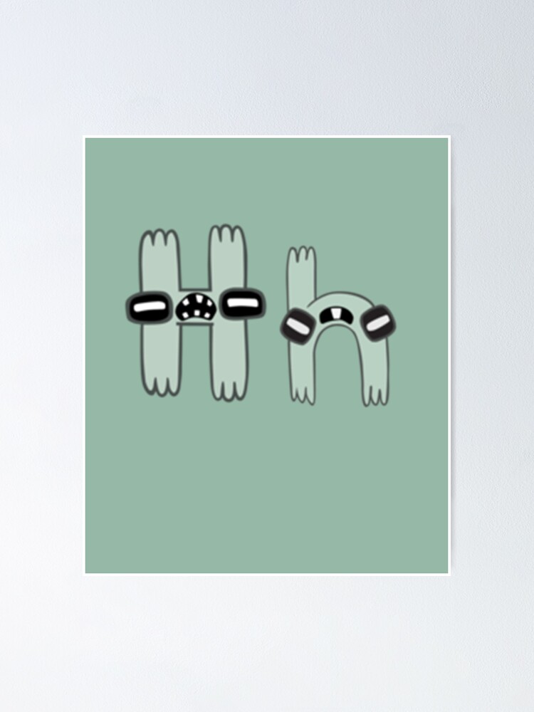"Alphabet Lore letter h" Poster for Sale by U-name | Redbubble
