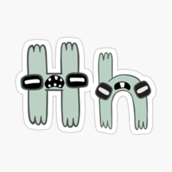 "Alphabet Lore letter h" Sticker for Sale by U-name | Redbubble