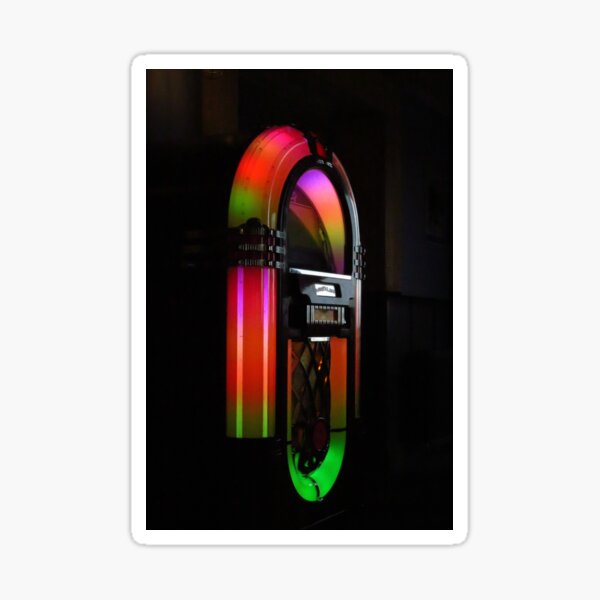 "Jukebox ( Green & Orange )" Sticker for Sale by wiggyofipswich | Redbubble