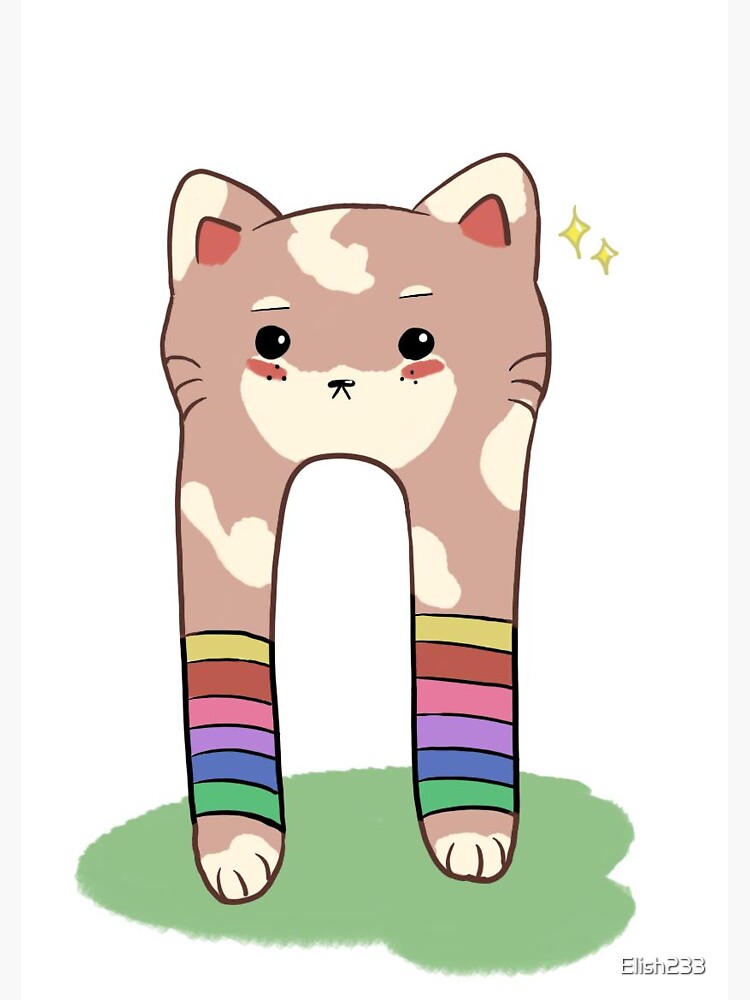"Two leg cat" Sticker for Sale by Elish233 | Redbubble