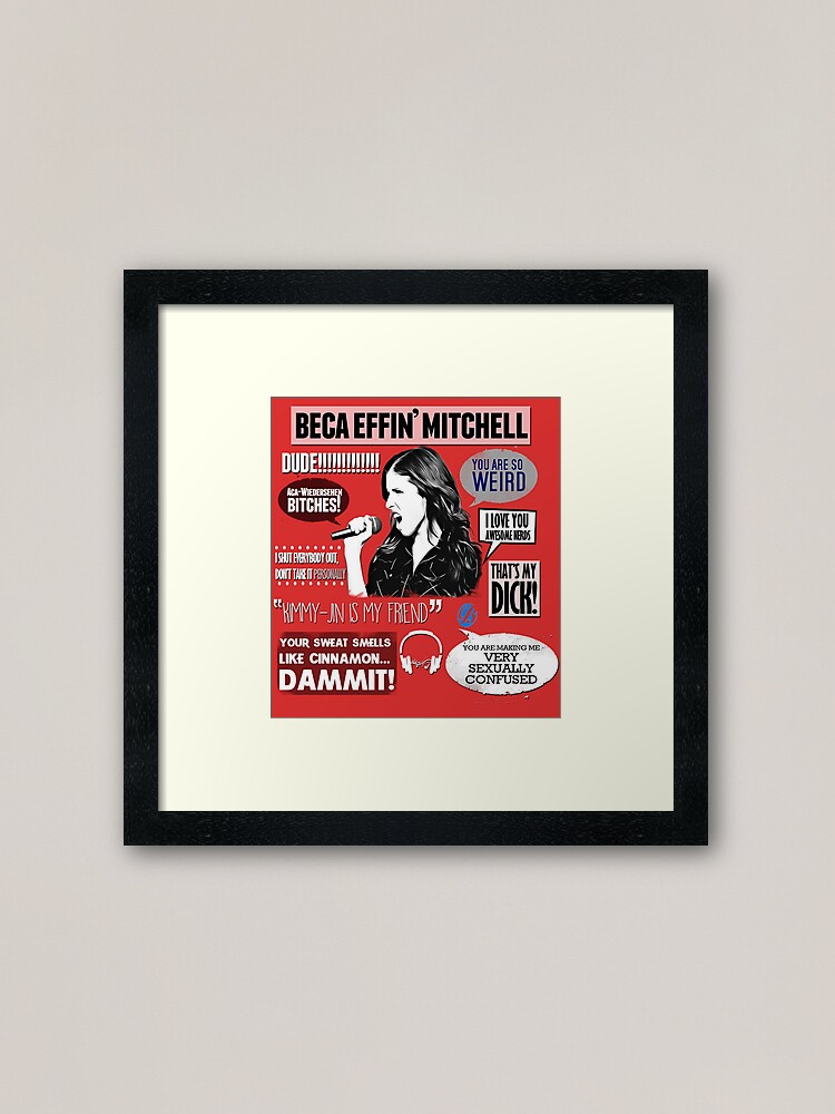 "Beca Mitchell - Pitch Perfect - Anna Kendrick - Bechloe" Framed Art ...