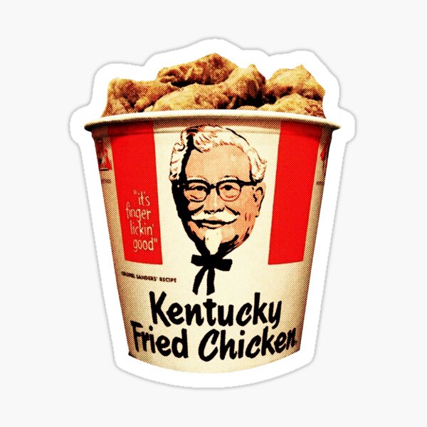 "Fried Chicken" Sticker for Sale by Edellaicha | Redbubble