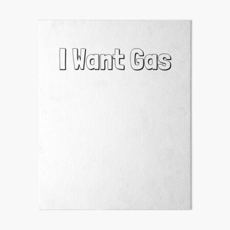 "Simple Black and White Hollow Calligraphy "I Want Gas"- Unique Style ...