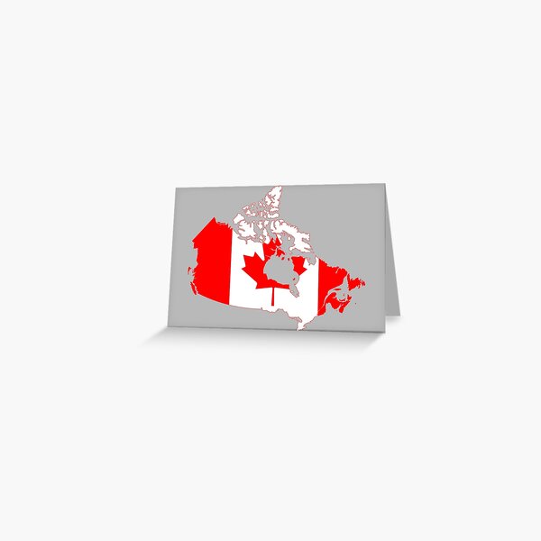 "Canada Map(le) Flag" Greeting Card by fandemonium | Redbubble
