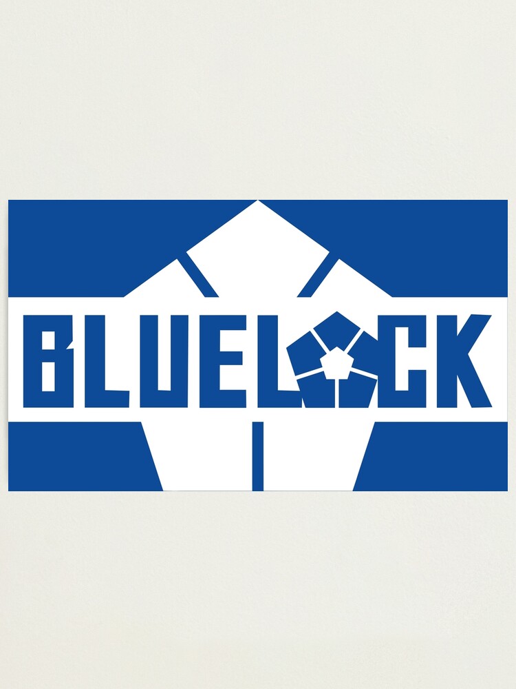 "BLUE LOCK - Bluelock logo White Classic" Photographic Print for Sale ...