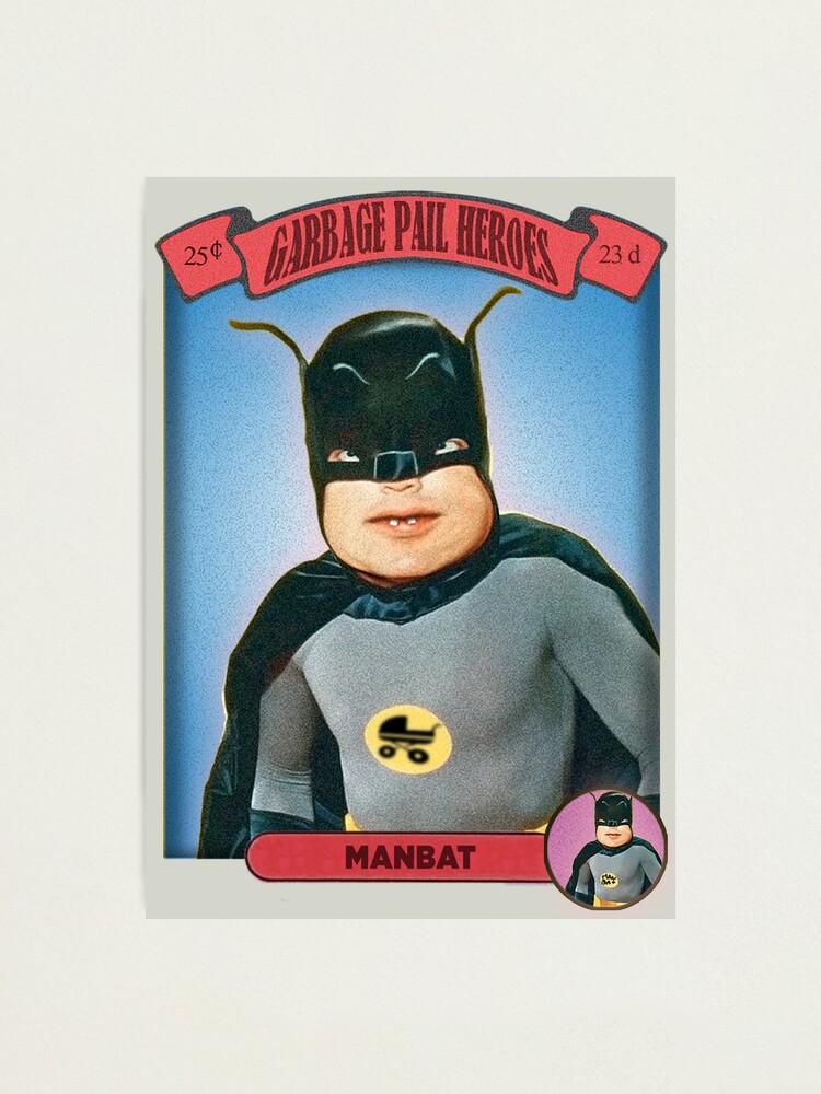 Lámina fotográfica «MANBAT | Héroes del cubo de basura | rehacer | niños cubo de basura | Obra ...