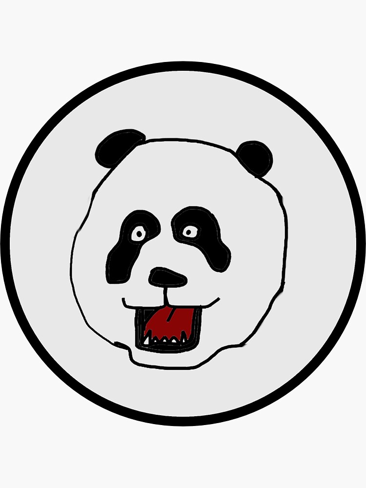 "Shocked panda " Sticker for Sale by Aje00 | Redbubble