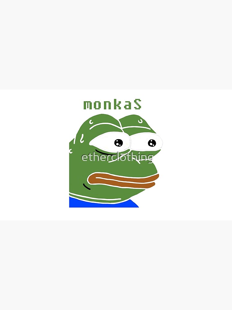 "MonkaS Sweating Pepe Twitch Emote" Art Print by etherclothing | Redbubble