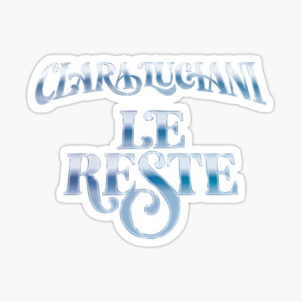 "Clara Luciani - Le reste" Sticker for Sale by PoppRichardson | Redbubble