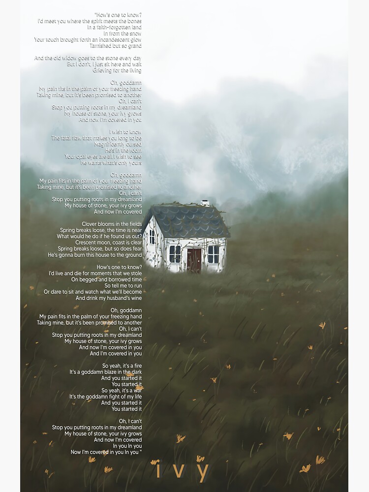 "Ivy Taylor Swift - Evermore Album music" Sticker for Sale by ...