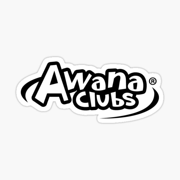 "Black Awana Clubs" Sticker for Sale by daissypuntang | Redbubble