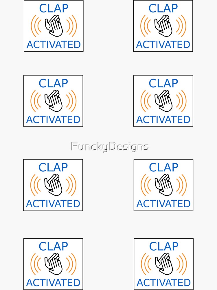 "Prank Clap Activated Sticker Pack" Sticker for Sale by FunckyDesigns ...