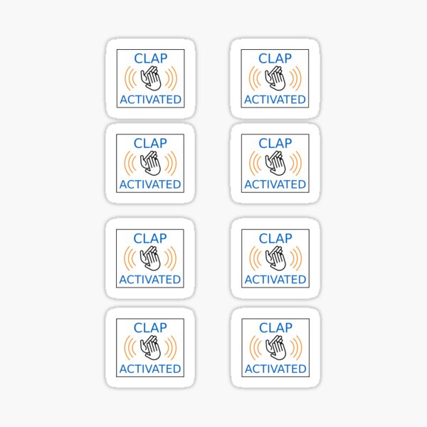 "Prank Clap Activated Sticker Pack" Sticker for Sale by FunckyDesigns ...
