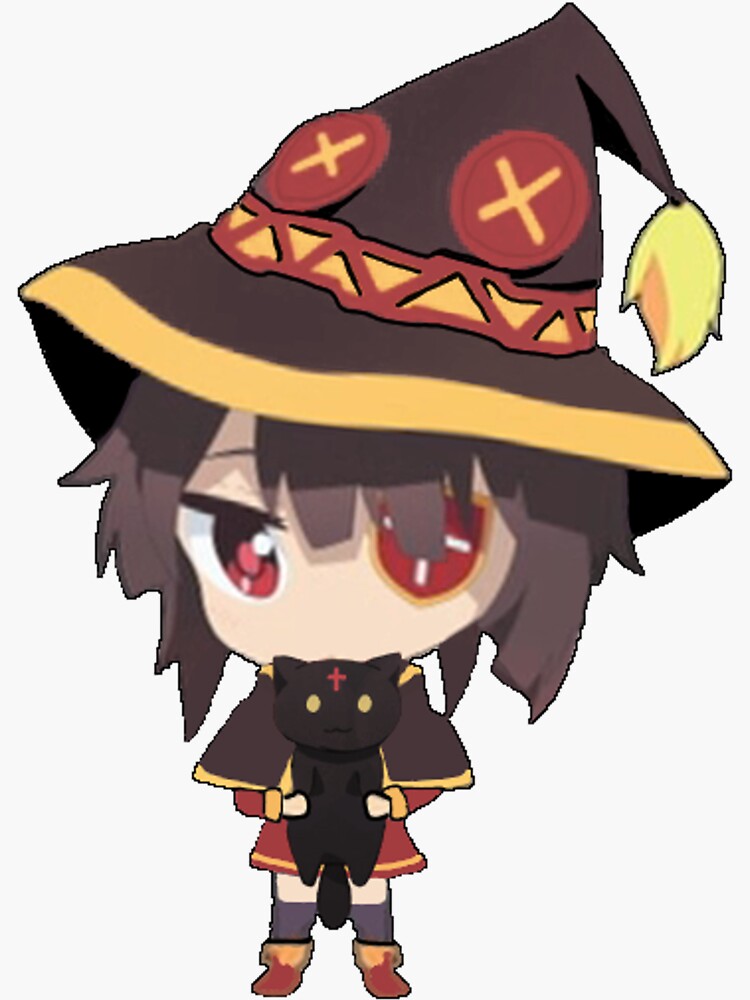 "Chibi Megumin Sticker" Sticker for Sale by DeVallieres | Redbubble