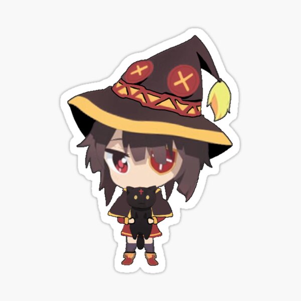 "Chibi Megumin Sticker" Sticker for Sale by DeVallieres | Redbubble