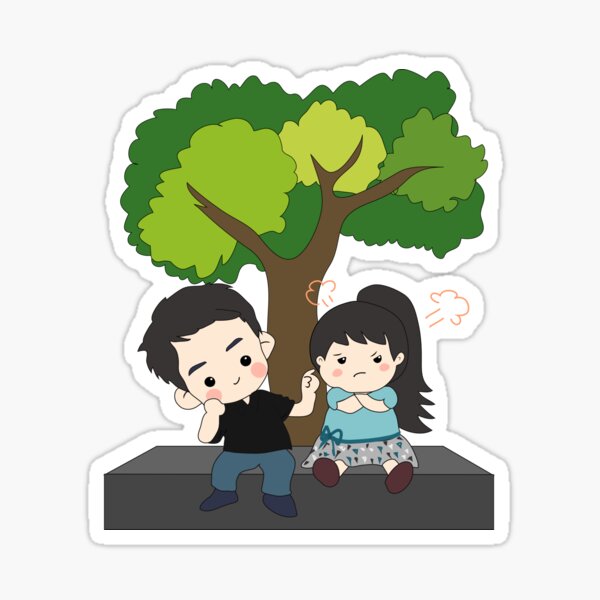 "Hi angry girl" Sticker for Sale by Filolia | Redbubble