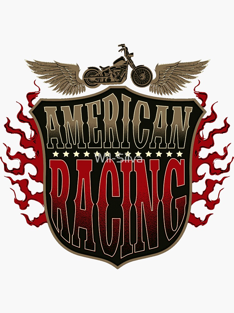 "American Racing" Sticker for Sale by Wil-Silva | Redbubble