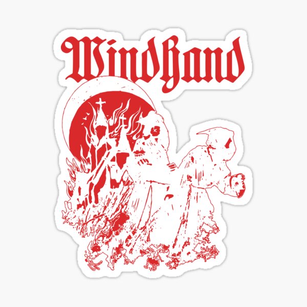 "WINDHAND BAND" Sticker for Sale by MarinaBarrows | Redbubble