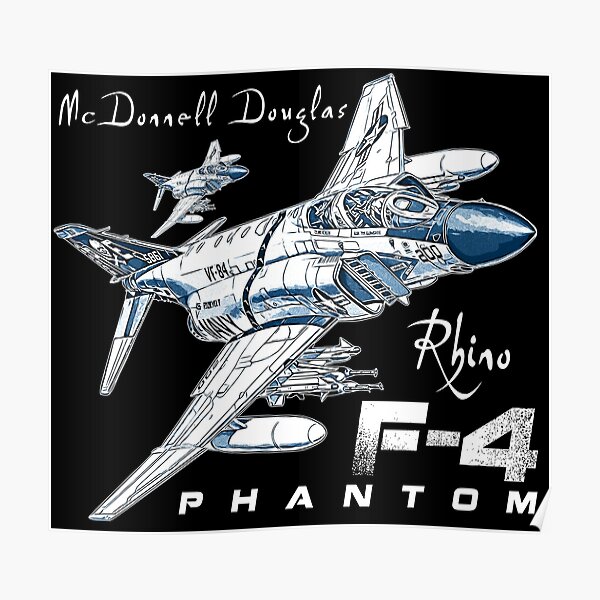 "McDonnel Douglas F-4 Phantom Fighterjet" Poster for Sale by Aerolovers ...