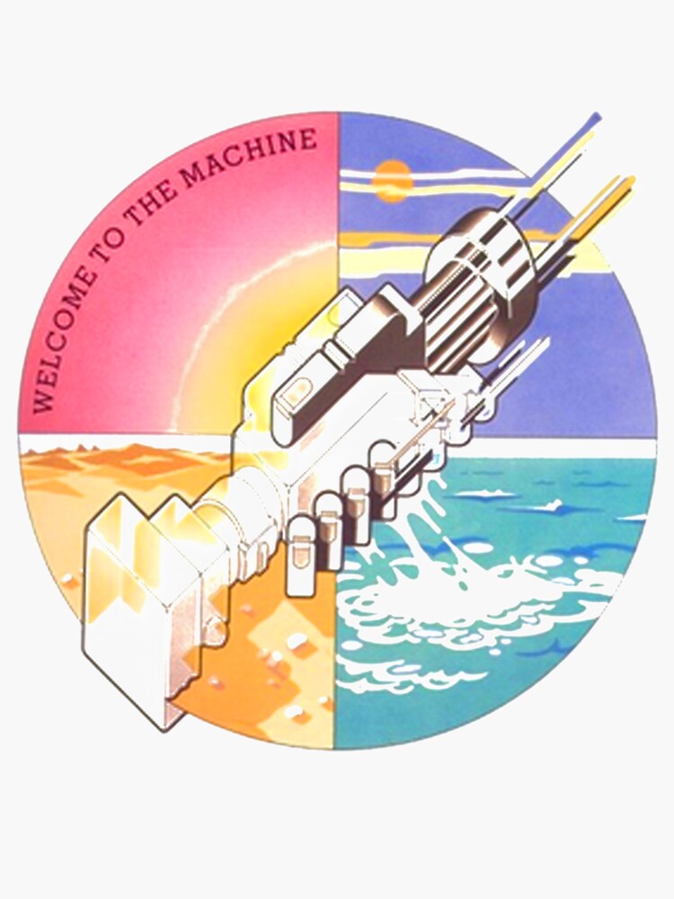 "Welcome to the machine " Sticker for Sale by knucklesaferron | Redbubble