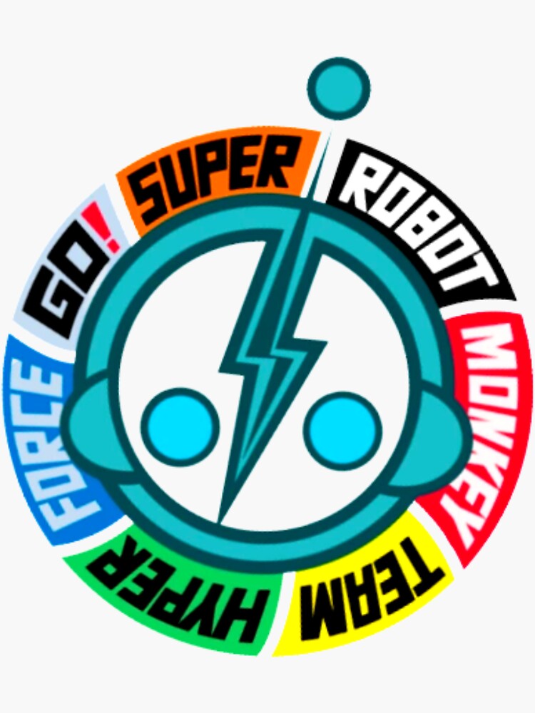 "super robot monkey team hyper force go" Sticker for Sale by Artmars ...